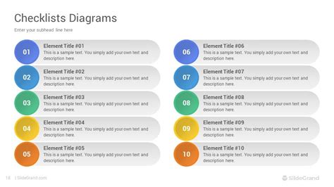 Checklists Diagrams Powerpoint Template Designs Slidegrand