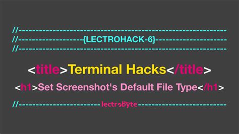 Terminal Hacks Set Screenshots Default File Type