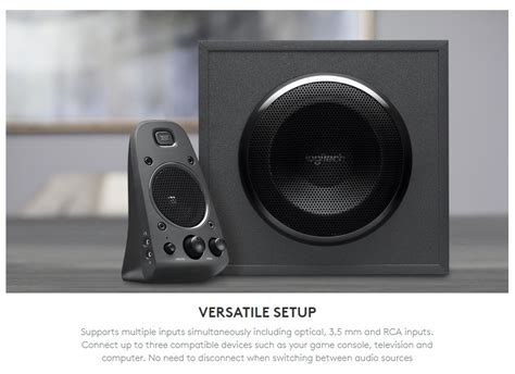 Logitech Z625 Speaker System With Subwoofer And Optical Input