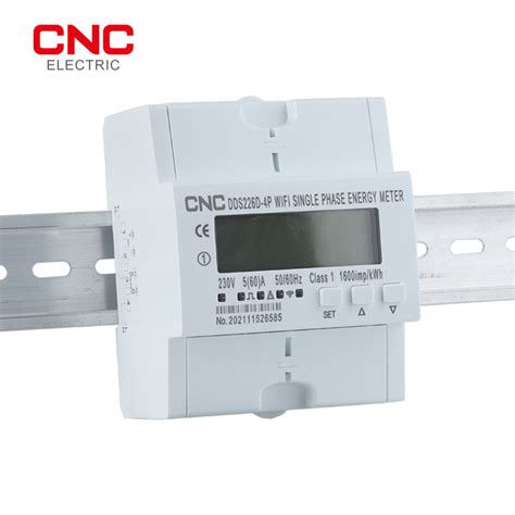 단상 Wifi 스마트 에너지 미터 모니터링 회로 차단기 타이머 전압 전류 보호 기능 Cnc Dds226d 4p Rs485
