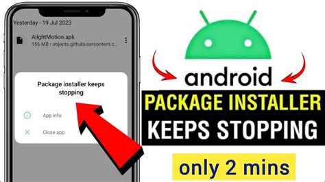 Package Installer Keeps Stopping How To Fix Package Installer Keeps Stopping Only 2 Minute