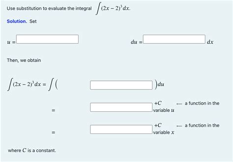 Solved Use Substitution To Evaluate The Integral