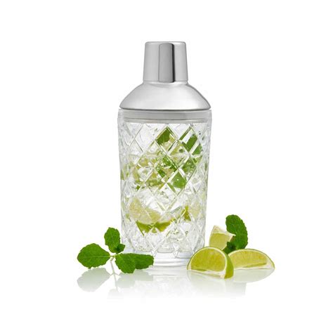 Silver Glass Cocktail Shaker Peace With The Wild