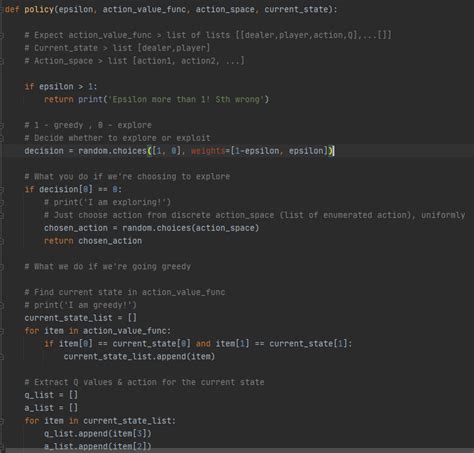 Elegant Epsilon Greedy Implementation Rreinforcementlearning