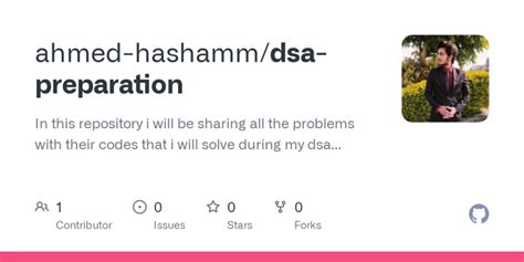 github ahmed hashamm dsa preparation in this repository i will be… hasham ahmed