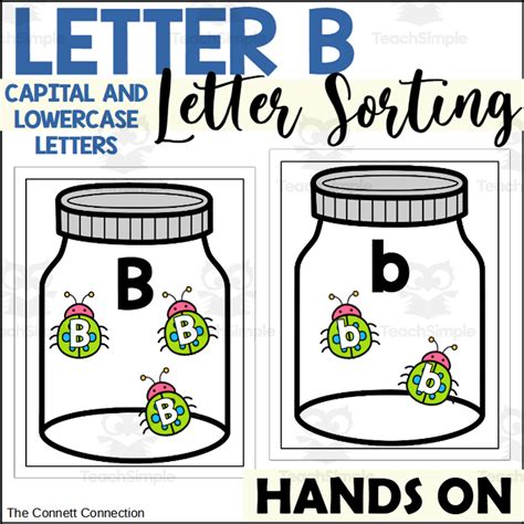 Letter B Capital And Lowercase Letter Sorting By Teach Simple