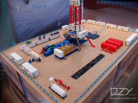 Oil Field Drilling And Production Model Display Qzy Custom Model Maker