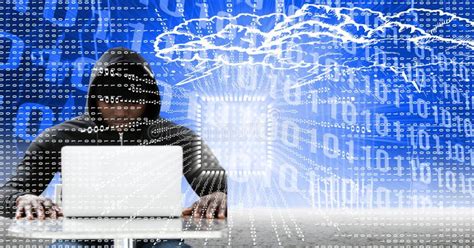 Composition Of Processor Over Binary Coding And Hacker With Laptop