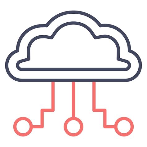 Premium Vector Cloud Computing Vector Illustration Style