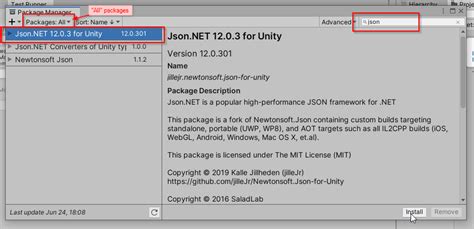 Bug Invalid Dependencies Jillejr Newtonsoft Json For Unity No Such Package Available Jillejr