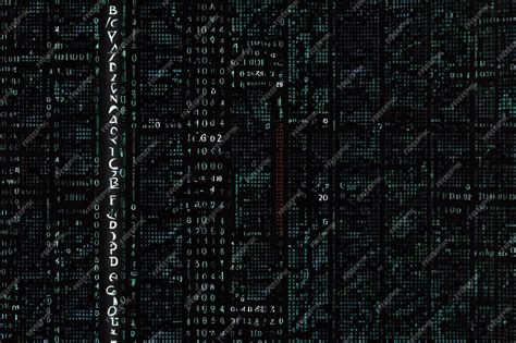 Premium Photo An Abstract Digital Background With Binary Code And Ai