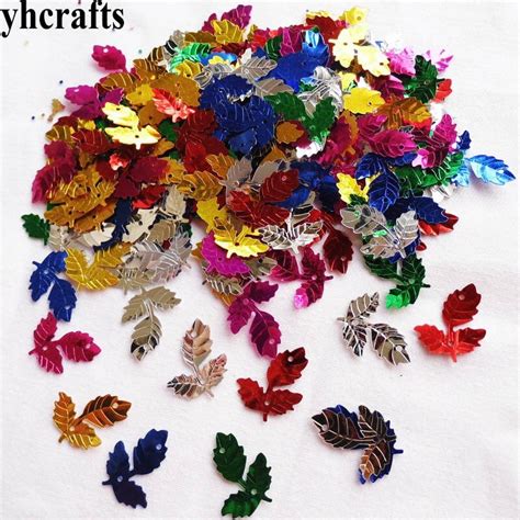 20gramlot 9x15mm Mini Leaf Sequin Craft Material Vicedeal