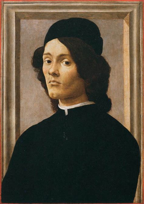 Portrait Dun Jeune Homme Sandro Botticelli