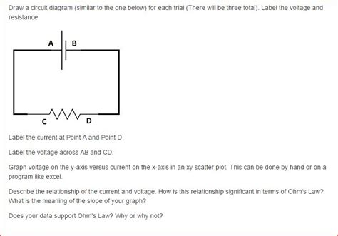 Solved Draw A Circuit Diagram Similar To The One Below For Chegg Com