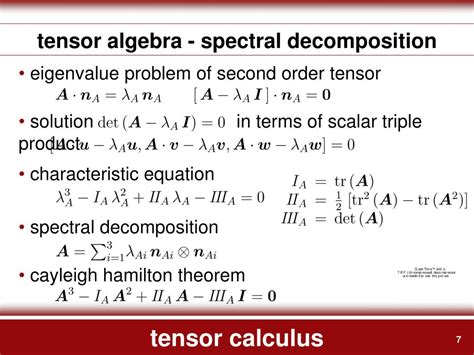Ppt 03 Tensor Calculus Powerpoint Presentation Free Download Id