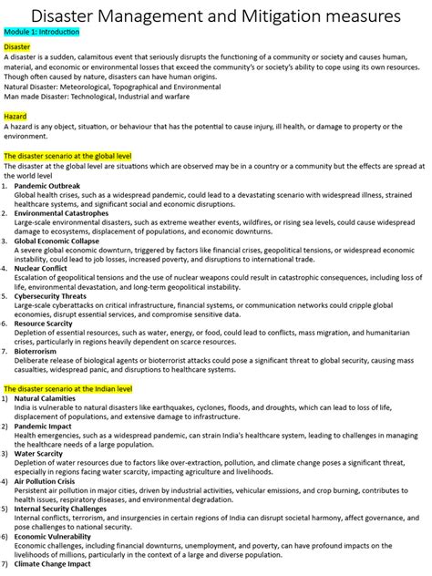 Disaster Management And Mitigation Measures Pdf Storms Cyclone