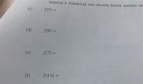 Solved Exercise 2 Consider The Graph Of A Function Y Fx