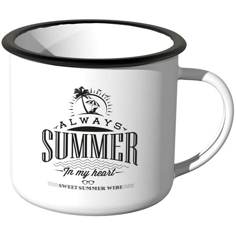 Juniwords Emaille Tasse Always Summer