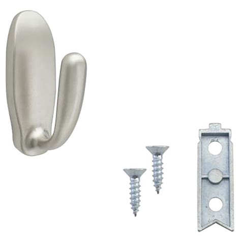 REV A SHELF Decorative Wall Hook Satin Nickel Sidelines CSSL HK SN