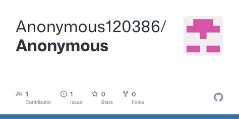 github anonymous120386 anonymous