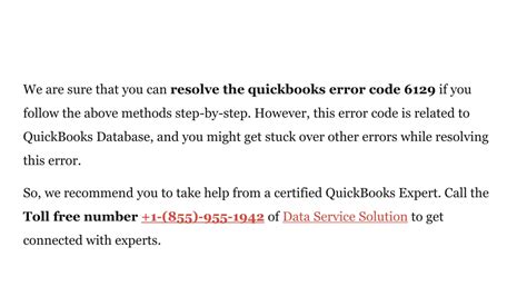 Ppt Fix Quickbooks Database Connection Error 6129 Powerpoint Presentation Id 12160502
