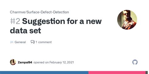 Suggestion For A New Data Set Charmve Surface Defect Detection Discussion GitHub