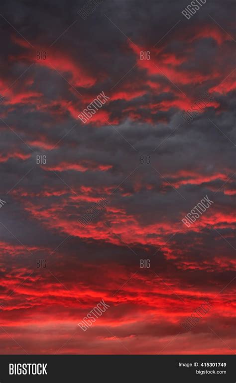 Dark Red Sky Background