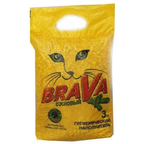 Наполнитель древесный впитывающий BRAVA Сосновый Эко 3л купить на OZON ...