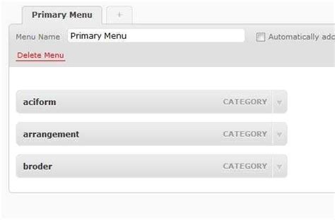 Wordpress Custom Menu Template Midi