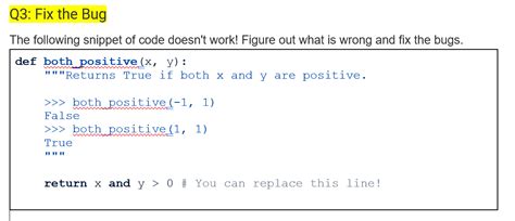 Solved Q3 Fix The Bug The Following Snippet Of Code Doesnt