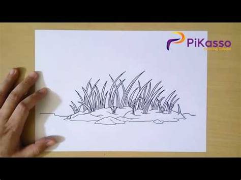 How To Draw Grass Step By Step YouTube