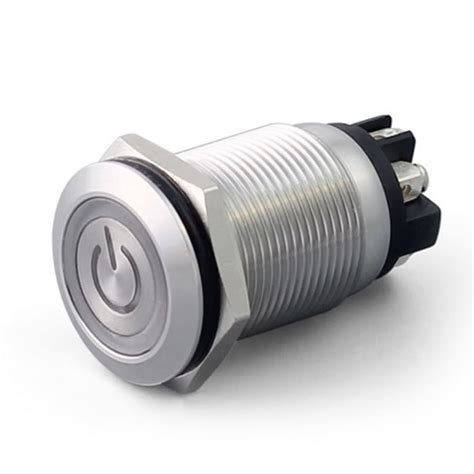 RS PRO RS PRO Illuminated Push Button Switch Latching Panel Mount Mm Cutout DPST