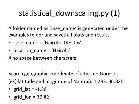 Ppt Statistical Downscaling Using The Regional Climate Model Evaluation System Rcmes