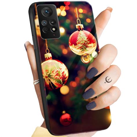 Etui Szklane Do Xiaomi Redmi Note 11 Wzory Święta Mikołaj Renifer Glass Hello Case Sklep