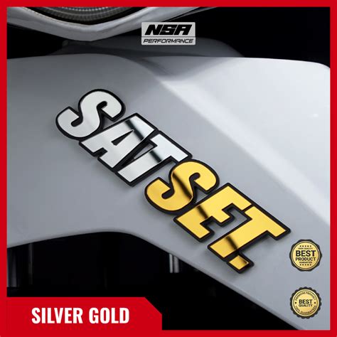 Jual Nsa 1pcs Emblem Satset Sticker Keren Timbul Emblem Motor 3d