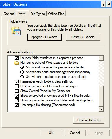 How To Disable Simple File Sharing On Windows XP Technofriends