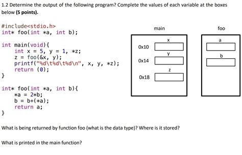 Solved Determine The Output Of The Following Program Chegg
