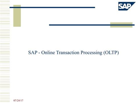Sap Oltp 1 Ppt