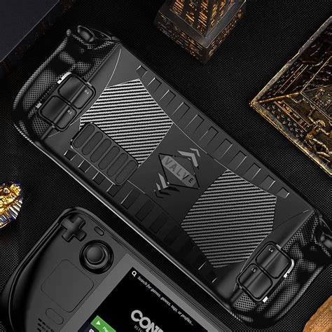 Flexi Slim Carbon Fibre Case For Valve Steam Deck Black