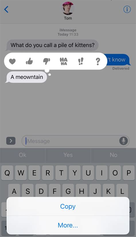 Guide Say It With A Reaction How To Add Reactions To IMessages In IOS 10 TapSmart