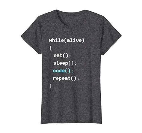While Alive Eat Sleep Code Repeat T Shirt Programming Tee Shirts T Shirt T Shirt Image
