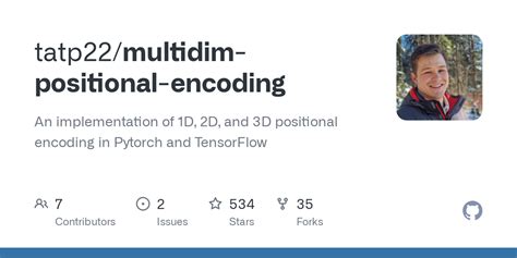 Github Tatp22multidim Positional Encoding An Implementation Of 1d 2d And 3d Positional