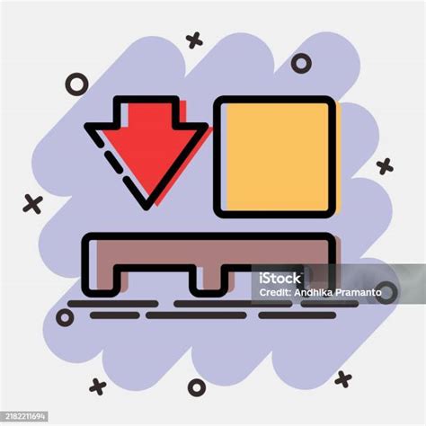 아이콘은 팔레트를 사용합니다 패키징 기호 요소 만화 스타일의 아이콘 인쇄물 포스터 로고 제품 포장 표지판 탐험 등에 적합합니다 Mandate에 대한 스톡 벡터 아트 및 기타