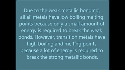 Comparison Between Alkali And Transition Metals YouTube