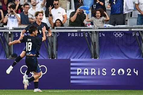 일본 축구 올림픽 첫 경기서 파라과이 5대0 대파