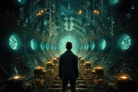 Premium Photo A Symbolic Concept Image Of Ai Technology Fused With A Human Robot Brain By