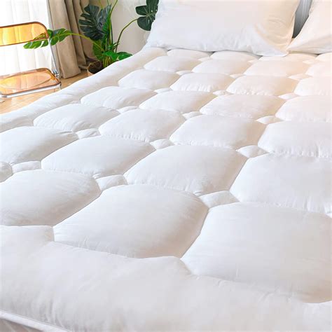 Sleep Zone Quilted Fitted Full Size Mattress Pad Cover