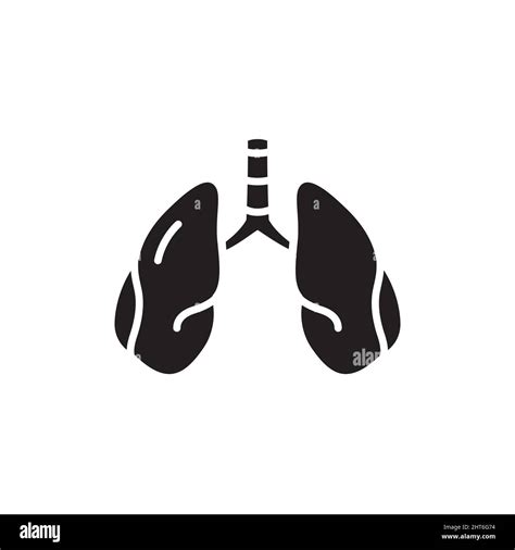 Human Organ Lungs Color Line Icon Isolated Vector Element Outline Pictogram For Web Page