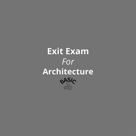 Exit Exam For Architecture LearnEthiopia