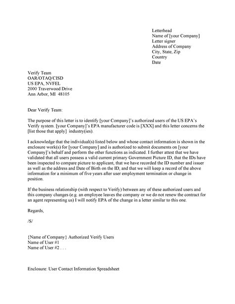 46 Authorization Letter Samples Templates Template Lab